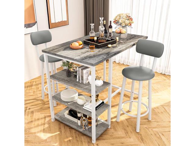 Click here for DKLGG Dining Table Set for 2  Counter Height Pub T... prices
