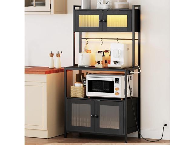 Click here for HOOBRO Bakers Rack with Storage Cabinet  5-Tier Co... prices