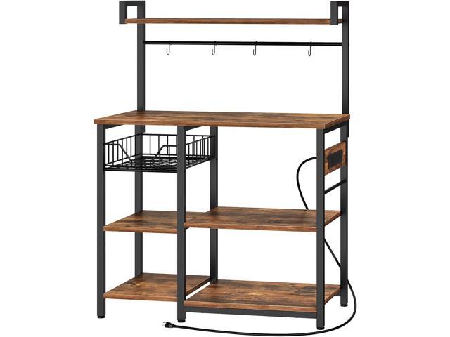 Click here for HOOBRO Bakers Rack with Power Outlet  35.4 Inches... prices