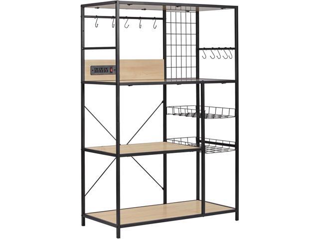 Click here for Bakers Rack with Power Outlet  Microwave Stand wit... prices