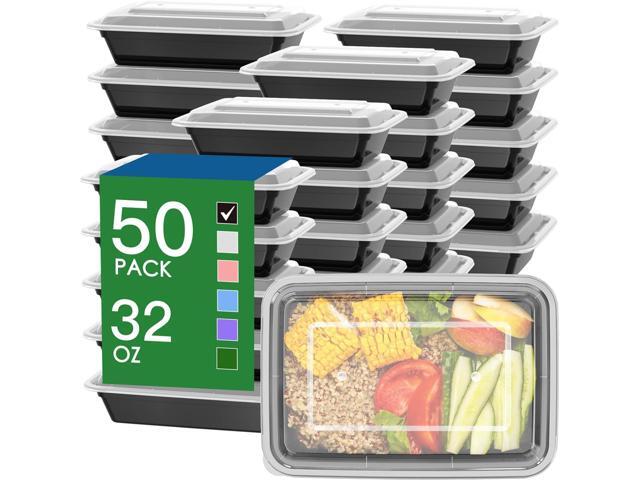 Click here for 50 Pack (100-Piece) 32 oz Meal Prep Containers Reu... prices