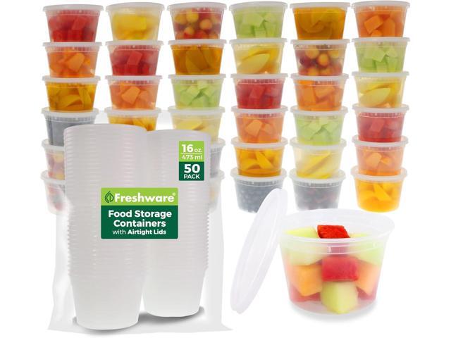 Click here for Freshware Food Storage Containers [50 Set] 16 oz P... prices
