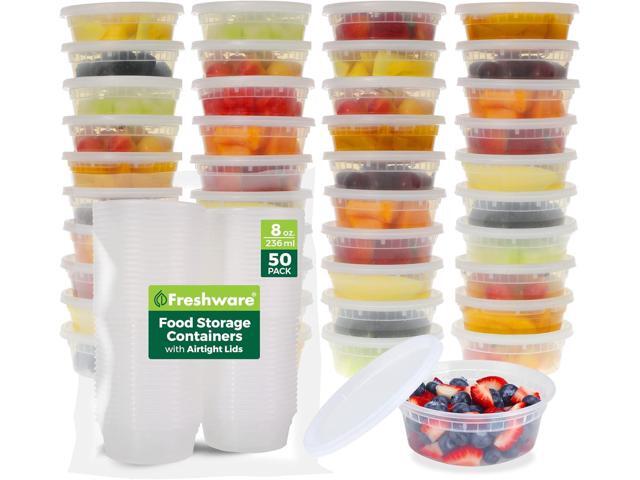 Click here for Freshware Food Storage Containers [50 Set] 8 oz Pl... prices