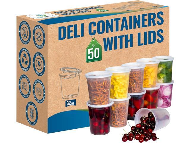 Click here for Deli Plastic Food Containers with Airtight Lids [5... prices