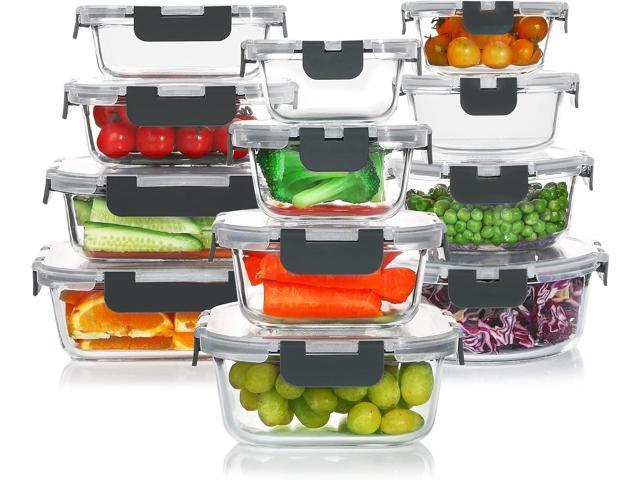 Click here for 24 Pieces Glass Food Storage Containers Set Glass... prices