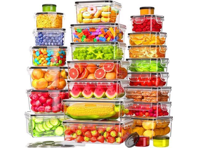Click here for 50 Pcs Large Food Storage Containers with Lids Air... prices