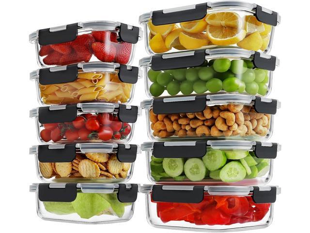 Click here for HOMBERKING 10 Pack Glass Meal Prep Containers with... prices