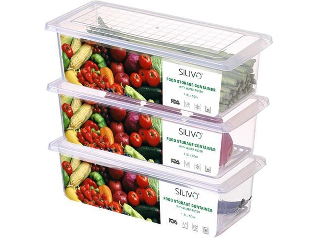 Click here for SILIVO Fruit Storage Containers for Fridge (3 Pack... prices