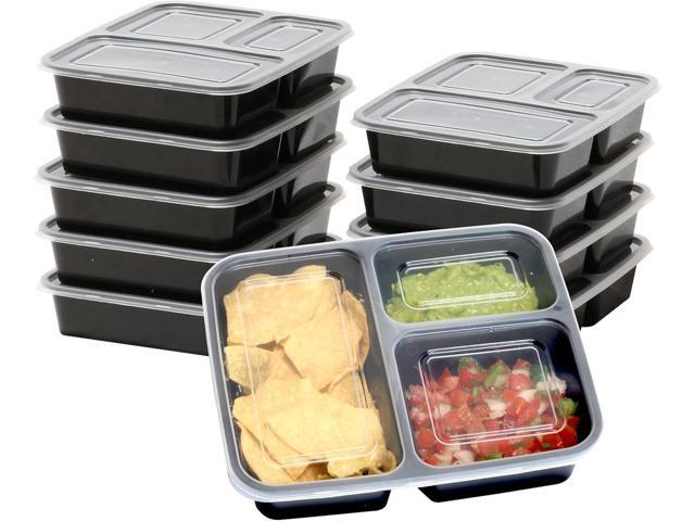 Click here for 10 Pack - SimpleHouseware 3 Compartment Food Grade... prices