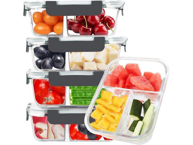 Click here for BAYZZ 5 Pack 35 Oz Glass Meal Prep Containers 3 Co... prices