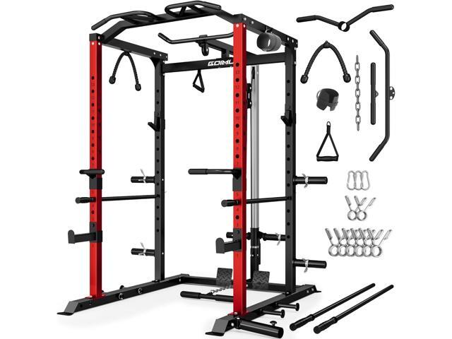 Click here for C1-V4 Power Cage  2000LBS Squat Rack with LAT Pull... prices