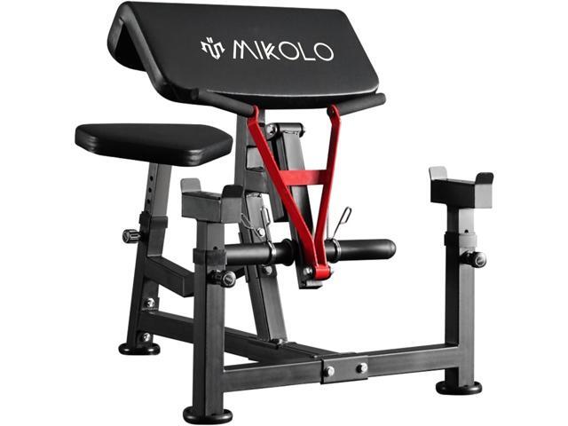 Click here for Mikolo Preacher Curl Bench  Plate Loaded Bicep Cur... prices