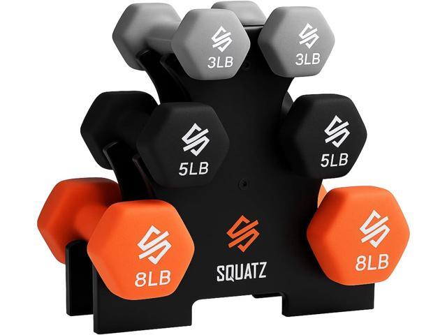 Click here for SQUATZ Dumbbell Weights Set with Stand prices