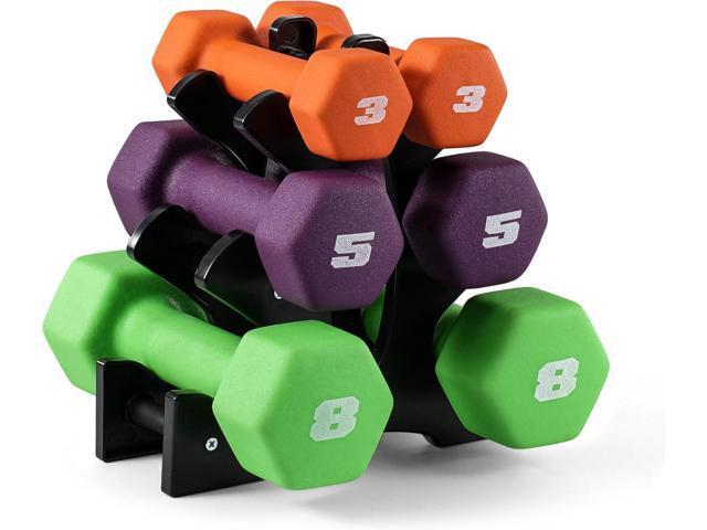 Click here for CAP 32 LB Set of Neoprene Dumbbells with Rack 3  5... prices