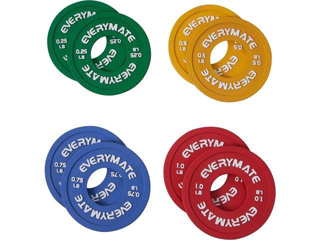 Click here for EVERYMATE Rubber Fractional Weight Plates Set of 8... prices