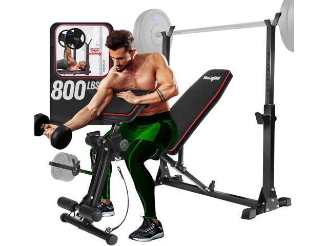 Click here for Yes4All Adjustable Weight Bench with Rack  800lbs... prices
