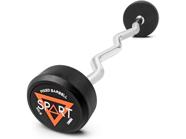 Click here for Rubber Coated Fixed Barbell  Pre-Loaded Weights EZ... prices