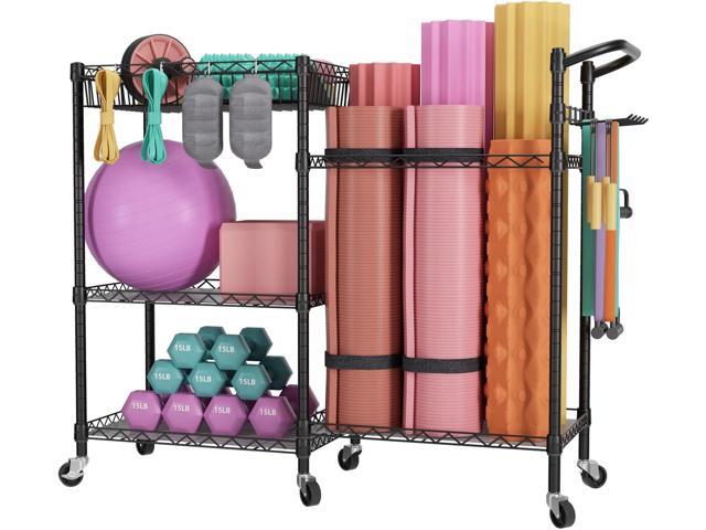 Click here for SINGAYE Dumbbell Rack Stand With Yoga Mat Storage... prices