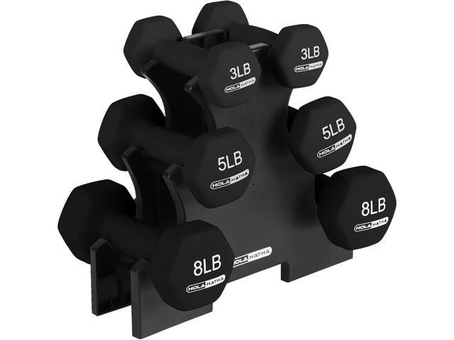 Click here for HolaHatha 2  3  5  8  and 10 Pound Neoprene Dumbbe... prices