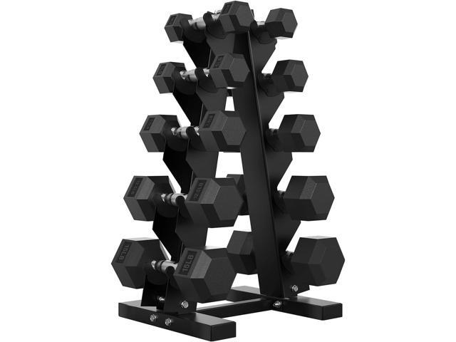 Click here for Hex Weights Dumbbell Set with Rack  Half-Pound Inc... prices