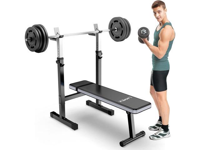 Click here for Adjustable Weight Bench Press with Squat Rack Fold... prices