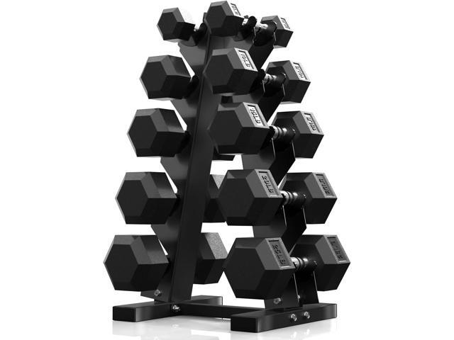Click here for PAPABABE Hex Dumbbell Sets with Rack  60-550lb Rub... prices