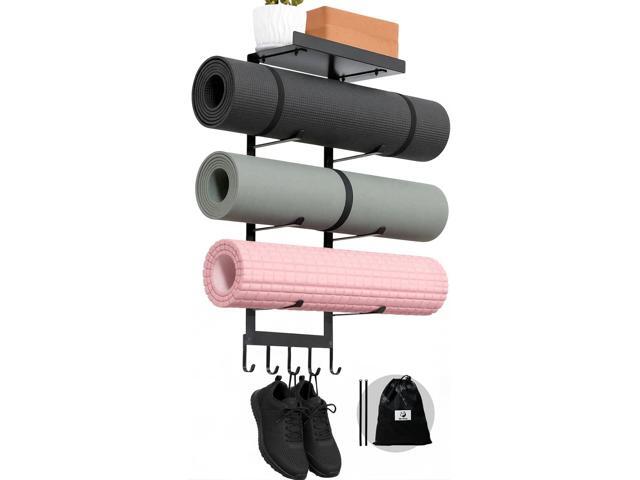 Click here for Slim Panda Yoga Mat Holder Wall Mount With Mesh Ba... prices