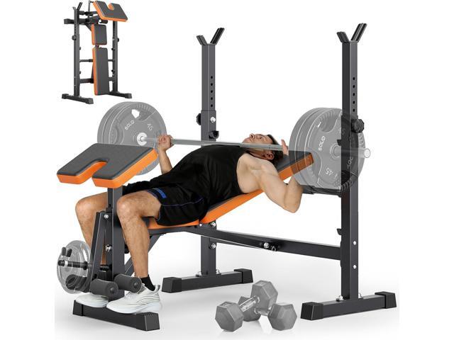 Click here for YOLEO 6 in 1 Space Saving Weight Bench with Rack... prices