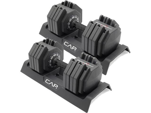 Click here for CAP Barbell 55 lb Pair of Adjustable Dumbbells wit... prices
