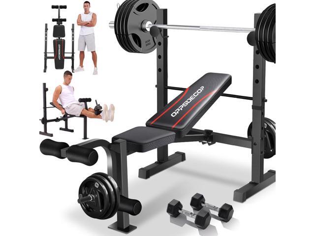 Click here for OPPSDECOR Weight Bench  600LBS Adjustable Bench Pr... prices