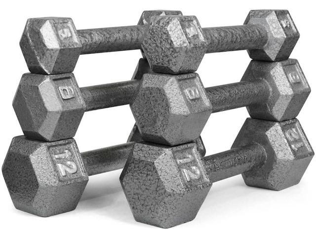 Click here for WF Athletic Supply Cast Iron Dumbbell Set  Solid H... prices