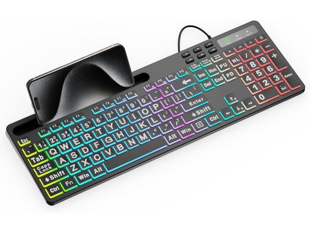 Click here for MARVO Large Print Backlit Keyboard  WK712 Wired Co... prices