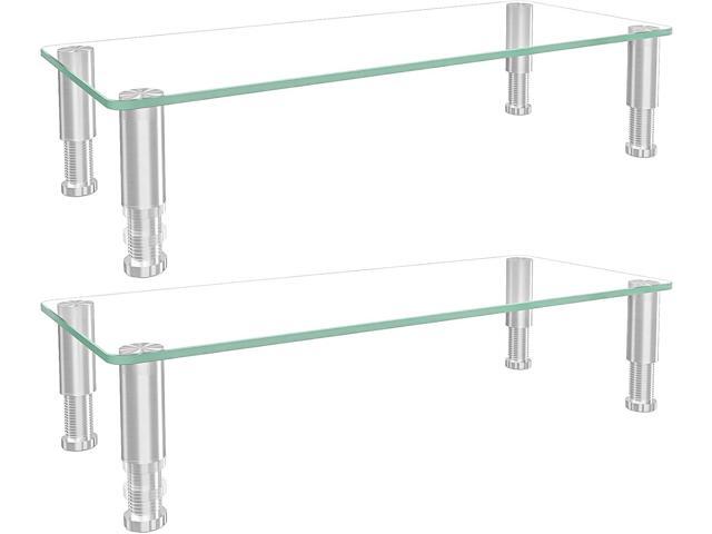 Click here for 2 Pack Computer Monitor Riser with Height Adjustab... prices