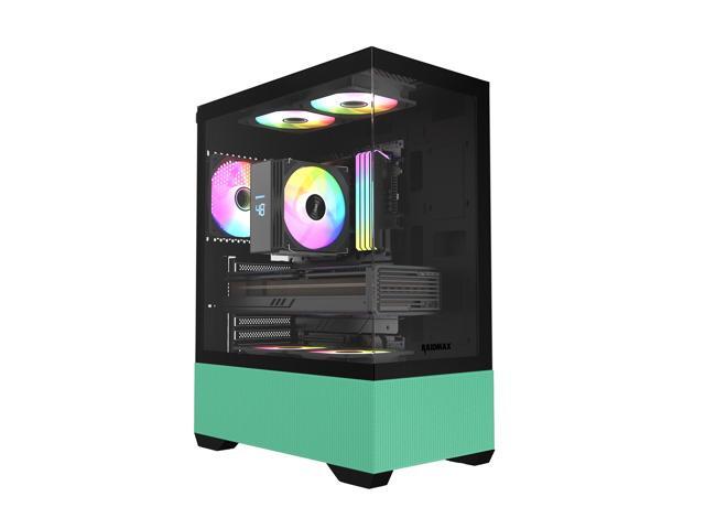 Click here for RAIDMAX i802 VIBE Green Compact ATX Gaming PC Case... prices