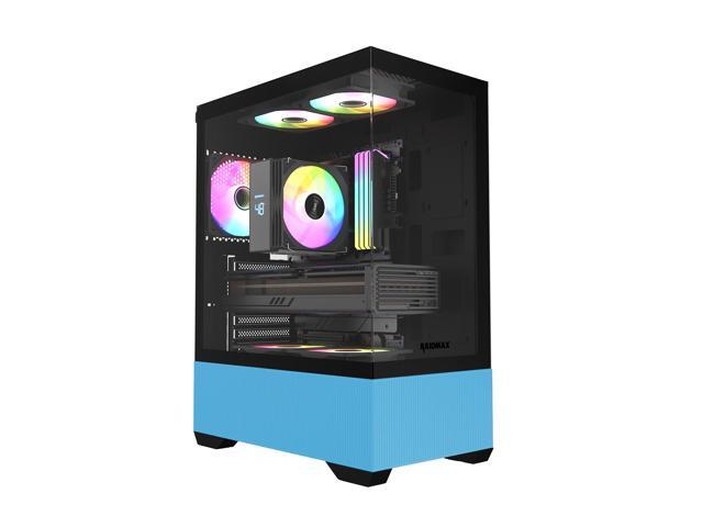 Click here for RAIDMAX i802 VIBE Blue Compact ATX Gaming PC Case... prices