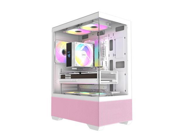 Click here for RAIDMAX i802 VIBE Pink Compact ATX Gaming PC Case... prices