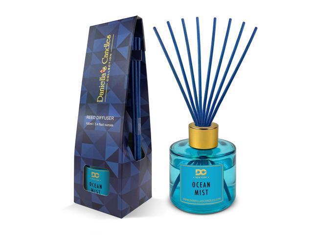 Click here for Daniellas Candles Ocean Mist Reed Diffuser Set Blu... prices
