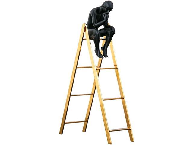 Click here for Anyhouz 30cm Man Sitting on a Ladder Tabletop Home... prices