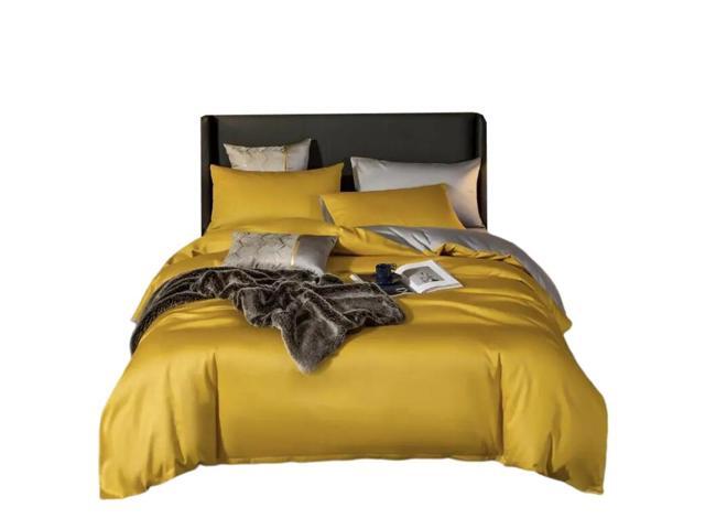 Click here for Anyhouz Bed Sheet Yellow Light Grey Ultra Soft Cot... prices