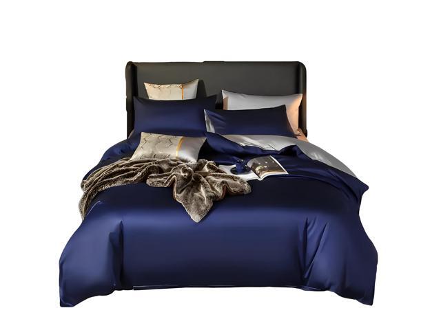 Click here for Anyhouz Duvet Comforter Set UK King Navy Blue/ Lig... prices