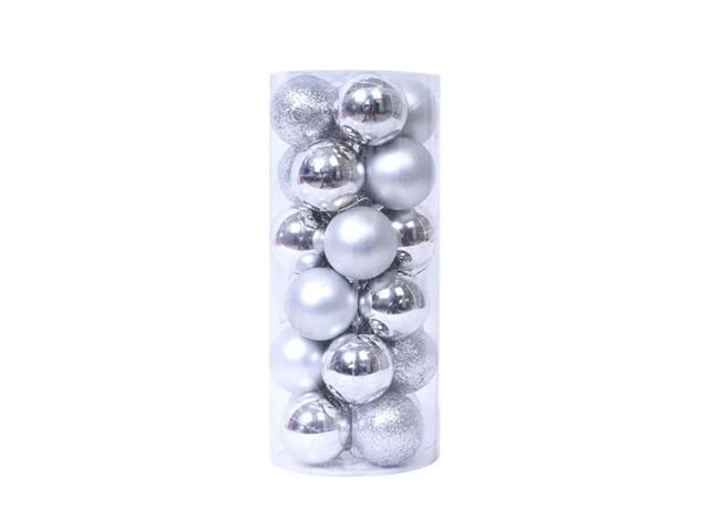 Click here for Anyhhouz Christmas Balls Silver Shiny Hanging Deco... prices