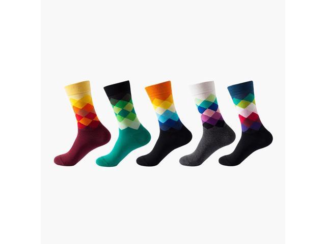 Click here for Anysox 5 Pairs One Size 5-11 Mixed Color Cotton Fa... prices
