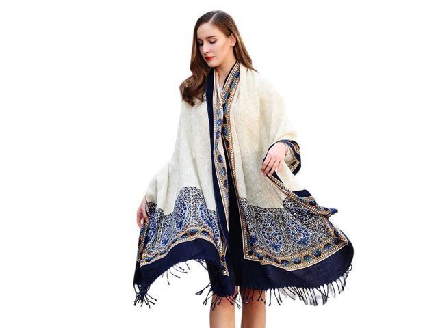 Click here for Anyyou 100 Pure Merino Wool Beige Large Scarf Neck... prices