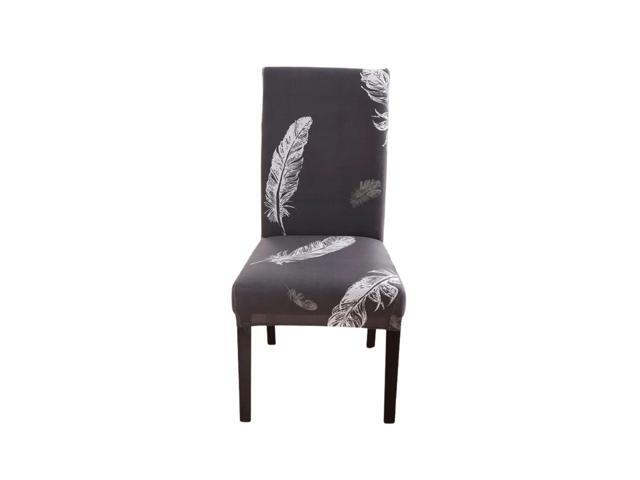 Click here for Anyhouz Chair Cover Dark Gray Leaf Print Elastic S... prices