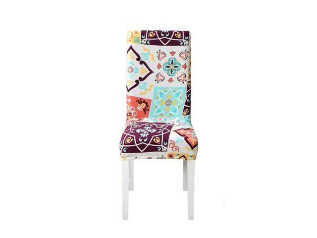 Click here for Anyhouz Chair Cover White Floral Print Elastic Sli... prices
