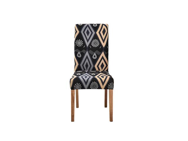 Click here for Anyhouz Chair Cover Black Diamond Print Elastic Sl... prices