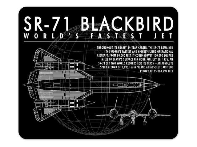Click here for SR-71 Blackbird Mach 3 Schematic Mouse Pad 1/8 Thi... prices
