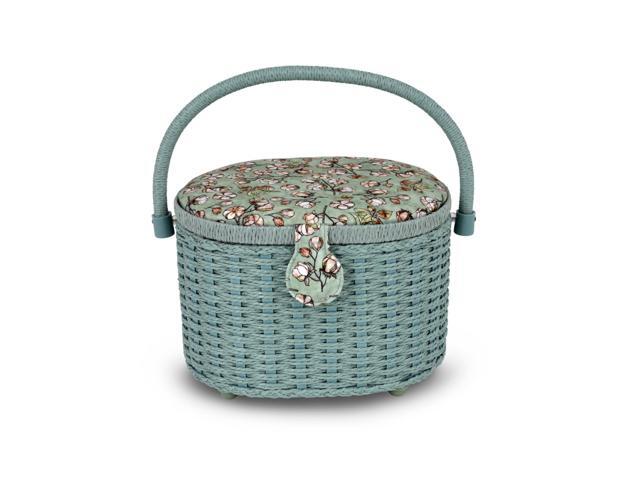 Click here for Small Oval Weaved Sewing Basket prices