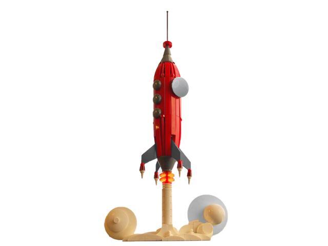 Click here for ZITIANYOUBUILD Retro Futuristic Rocket Ship Model... prices
