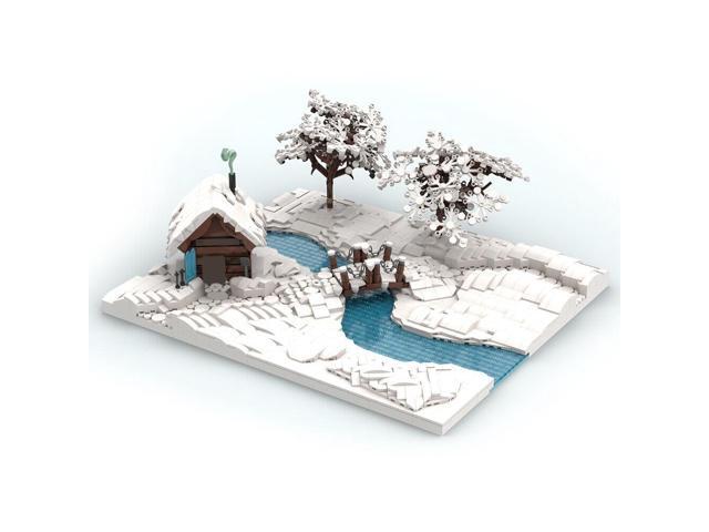 Click here for ZITIANYOUBUILD Winter Scene Winter Village Model w... prices